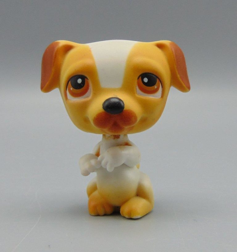 Littlest Pet Shop 40 Doggie Diner Jack Russell Tan/White/Brown Dog ...