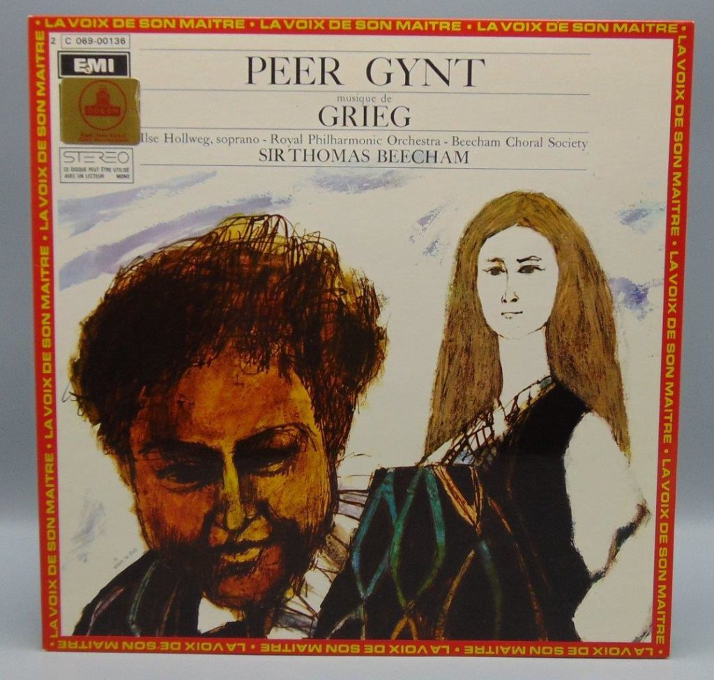 Edvard Grieg Peer Gynt Record Album LP 2 C 069-00136 EMI Records Gatefold