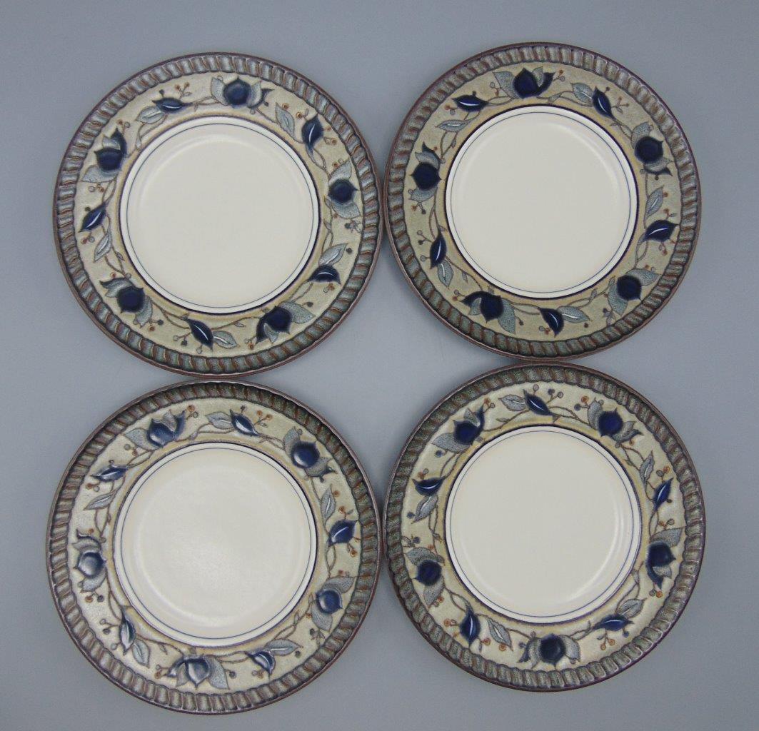 Mikasa Intaglio Arabella Lot of Four 2 1/8" Tea Cup and 6 1/2" Saucer ...
