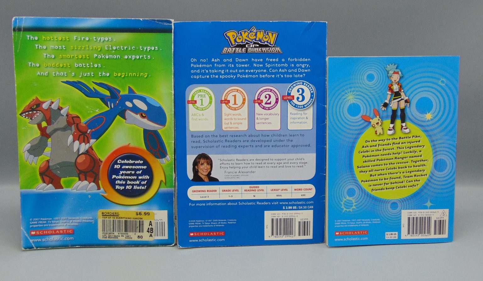 Pokemon Book Lot of 6 Pokemon Scholastic Paperback