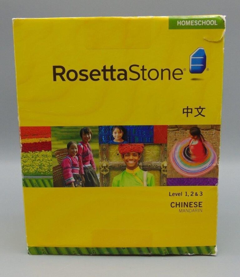 Rosetta Stone Mandarin Chinese Homeschool Edition Level 1 2 3 2009 Set ...