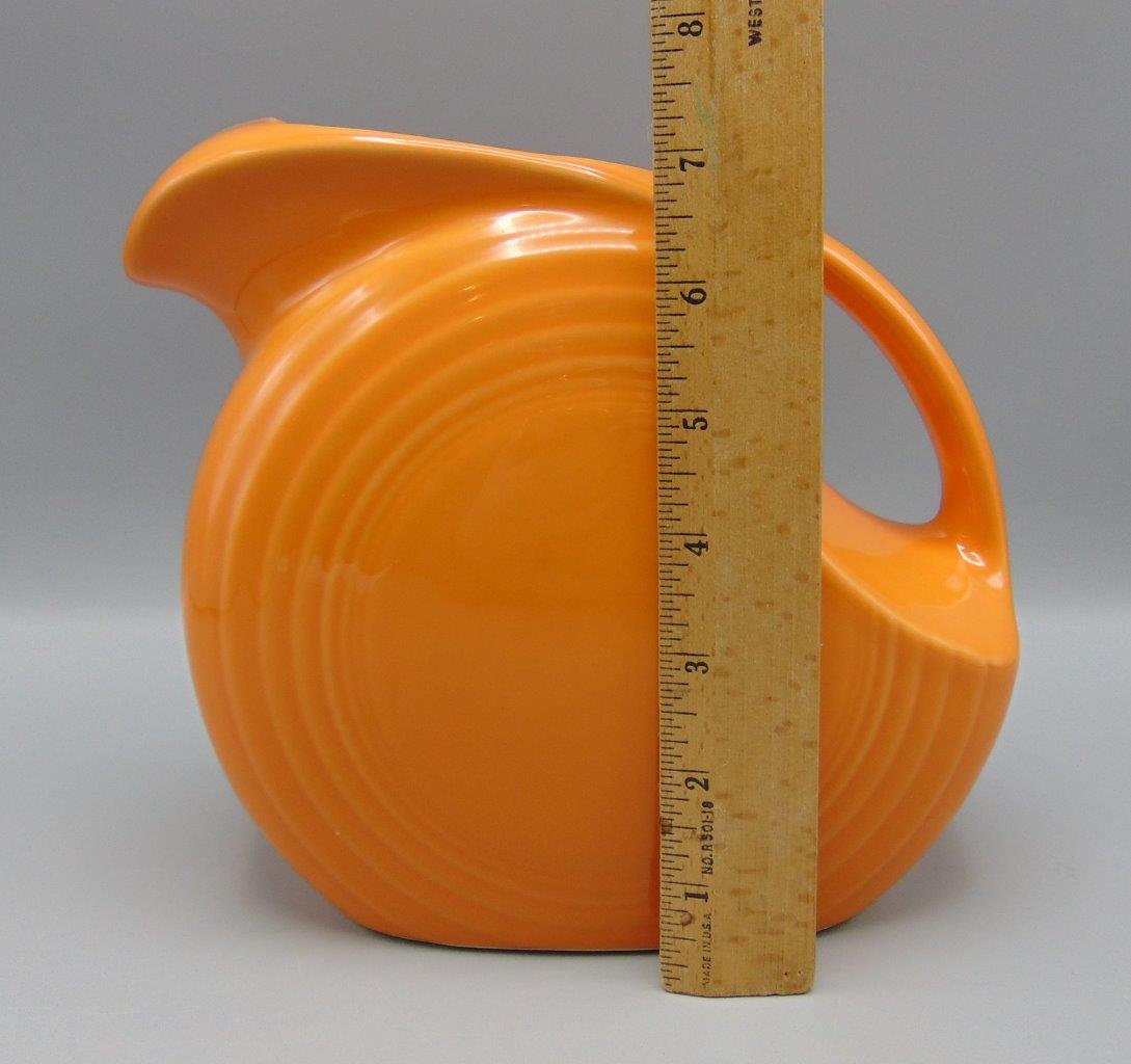 Fiesta Fiestaware Tangerine Disc Ice Lip Water Pitcher p86